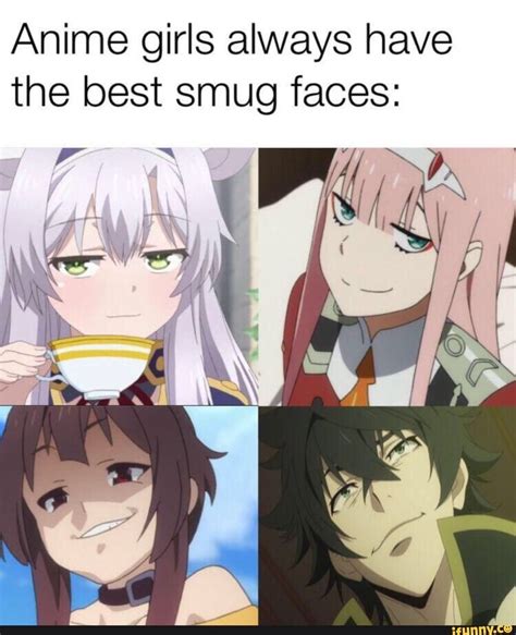Anime Girls Always Have The Best Smug Faces Anime Memes Funny