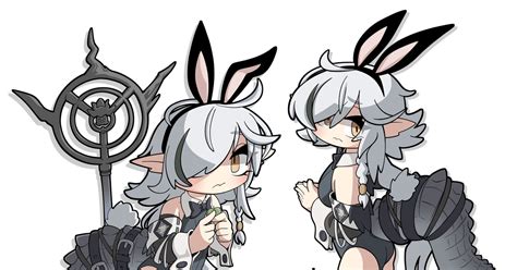 명일방주 바니걸 토미미 무장토끼armedrabbitのイラスト Pixiv