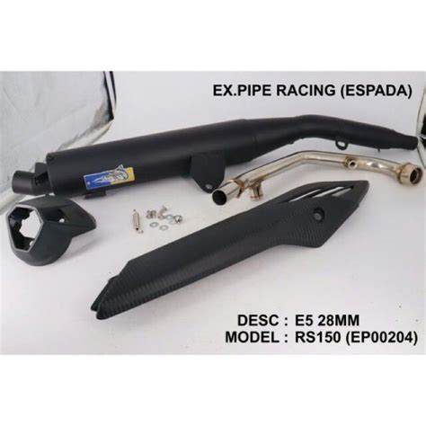 ESPADA EXHAUST PIPE RACING RS Mm Mm Mm Shopee Malaysia