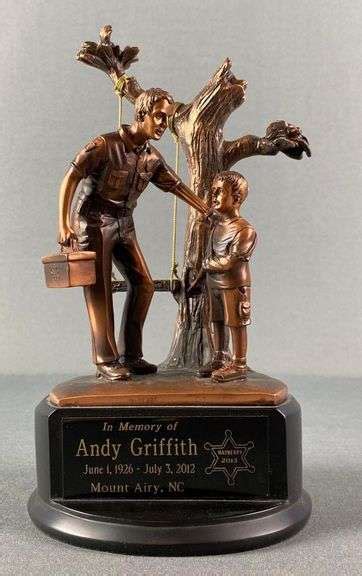 In Memory Of Andy Griffith Resin Figure Matthew Bullock Auctioneers