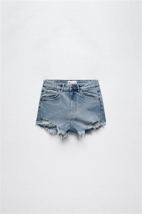 Hi Rise Denim Shorts Jeans De Tiro Alto Pantalones Cortos Vaqueros
