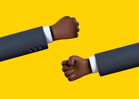 Premium Photo 3d Render Cartoon Character Businessman Hand
