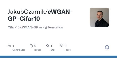 GitHub JakubCzarnik CWGAN GP Cifar10 Cifar 10 CWGAN GP Using Tensorflow