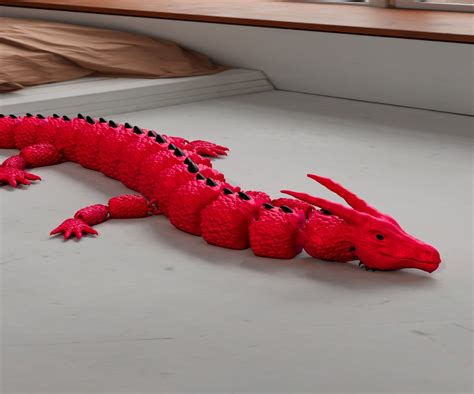 Файл 3D Шарнирная игрушка дракон Дизайн 3D принтера для загрузкиCults