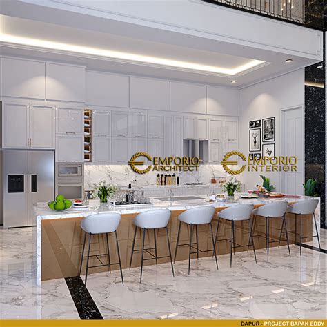 Desain Dapur Interior Rumah Klasik 2 Lantai Bapak Eddy Di Tasikmalaya