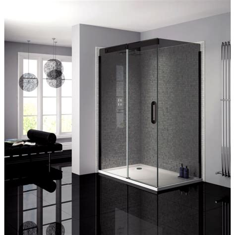 Prestige Frameless 760mm Smoked Black Side Panel For Enclosure