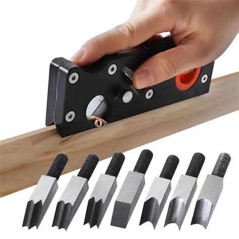 Wood Chamfer Planer With Backer Woodworking Hand Planer For Quick Edge