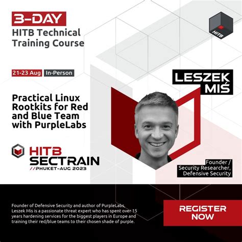 hack in the box hitb on linkedin practical linux rootkits for red