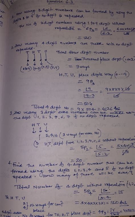 permutations and combinations ncert class 11 ex 6 3