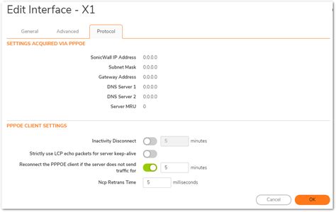 How Can I Configure The Sonicwall Wan X1 Interface With Pppoe Connection