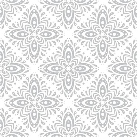 Abstract Seamless Pattern In Vintage Style Interlocking Shapes And Textures Stock Vector