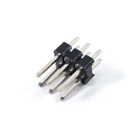 Male Pin Header Straight 6p 2 54mm Dil • Make Electronics
