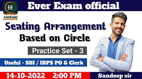 Seating Arrangement Reasoning Practice Set03 Ibpssbi Poclerk