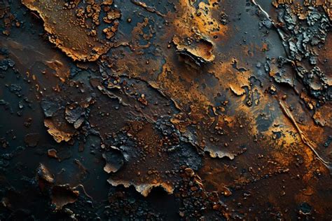 A Rusty Surface With The Word Rust On It Premium Ai Generated Image