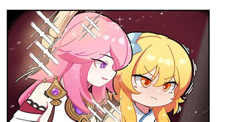 原神 Genshin 2cut 음악한모금 Acomuのマンガ Pixiv