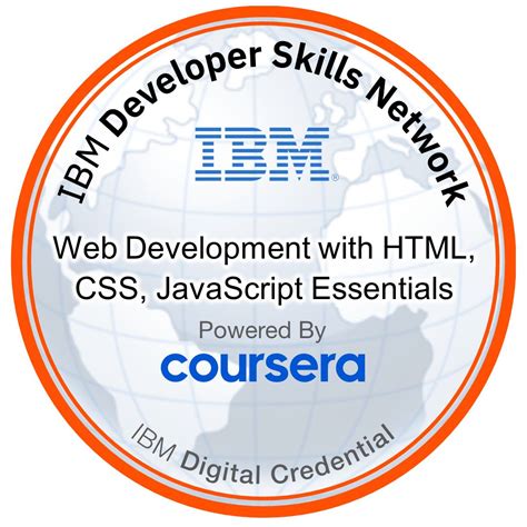 Abhirami R K On Linkedin Webdevelopment Techskills Ibm Coursera Html Css Javascript