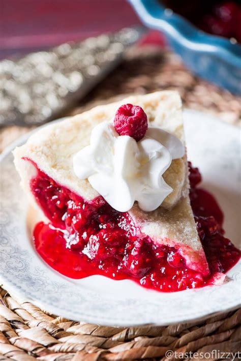 Raspberry Pie Baked Red Raspberry Pie Recipe Tastes Of Lizzy T