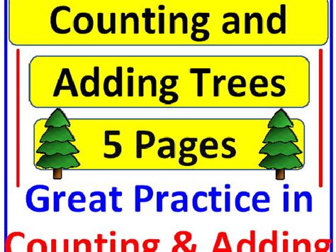 Counting And Adding Trees 5 Pages Teaching Resources