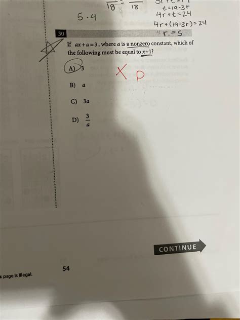 Help On Question 30 In Math Calc March 2019 Qas R Sat