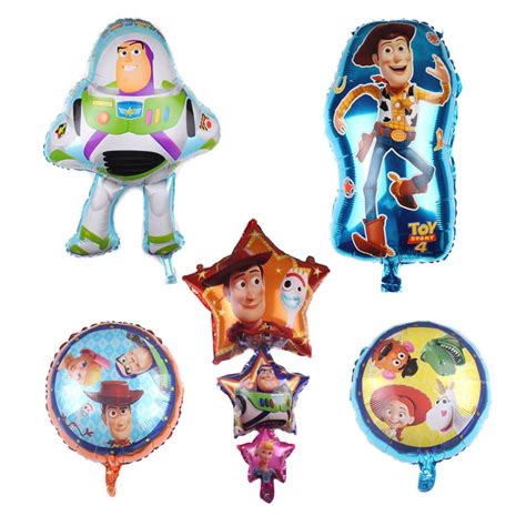 Toy Story Foil Balloon Buzz Lightyear Woody Jessie Lotso Alien Cartoon Balloon Party Arrangement