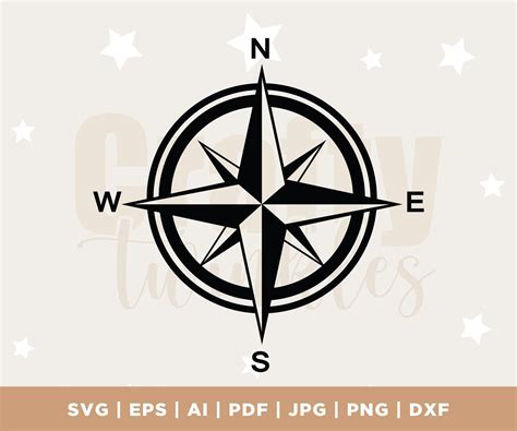 Compass Rose Silhouette