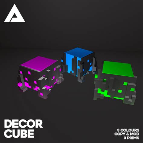Second Life Marketplace Alpha Decor Cube Add Me