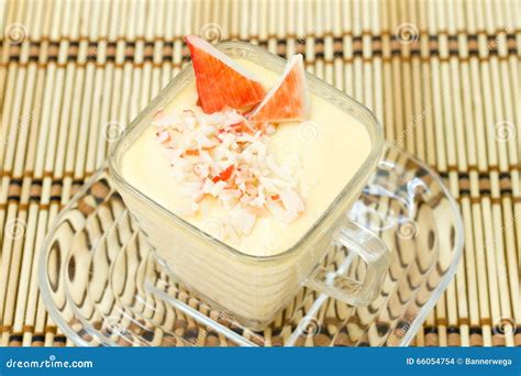 Chawanmushi Japanese Steamed Egg Custard Stock Photo Image Of