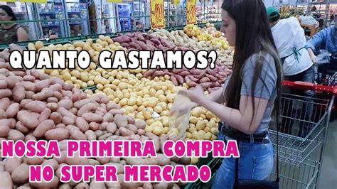 PRIMEIRA COMPRA NO SUPER MERCADO Morando Junto YouTube