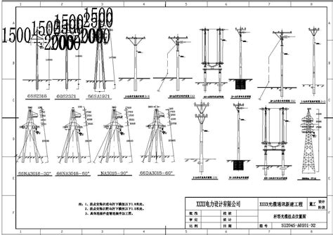 电信规划架空光缆施工图 市政管网电气规划图 土木在线