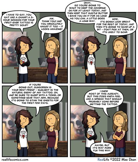 Real Life Comics ©1999 2024 Mae Dean Comic For Tuesday Dec 6 2022