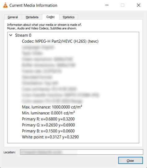How Do I Read Hdr Metadata Minmax Luminance Etc From Hevc Mkvs Somehow Only Vlc Can Do It