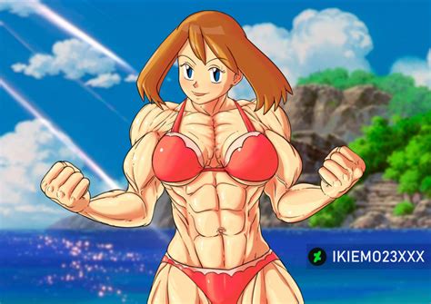 Rule 34 Abs Beach Biceps Big Breasts Big Muscles Bikini Blue Eyes