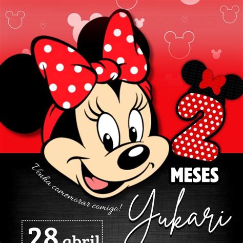 Convite Minnie Arte Digital Elo7 Produtos Especiais