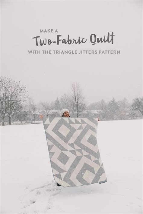 Make A Two Fabric Quilt With The Triangle Jitters Quilt Pattern Suzy