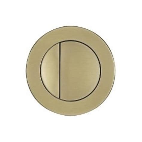 Brushed Brass Flush Button Emporio Bathrooms