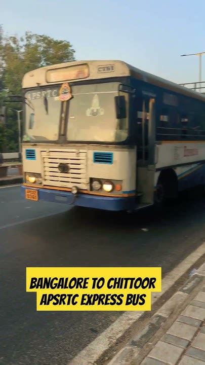 Bangalore To Chittoor Apsrtc Express Bus Youtube