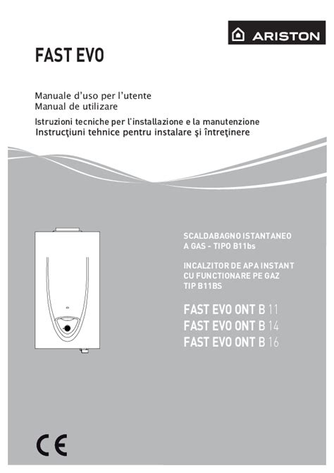 (PDF) FAST EVO Istruzioni tecniche per l'installazione e la ...