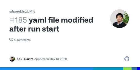 Yaml File Modified After Run Start Issue Sdparekh ZUMIs GitHub
