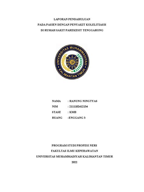 Lp Kolelitiasis Pdf