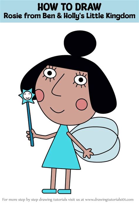 How To Draw Rosie From Ben And Hollys Little Kingdom Ben And Holly