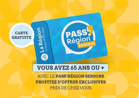 Passrégion Seniors Région Auvergne Rhône Alpes