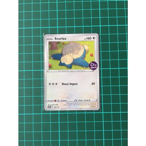 Jual Snorlax Non Foil Promo Chatime Kartu Pokemon TCG Indonesia