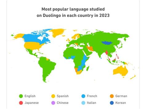 آمار دولینگو برای سال ۲۰۲۳ نشون میده همه دارند انگلیسی یاد می‌گیرند، و