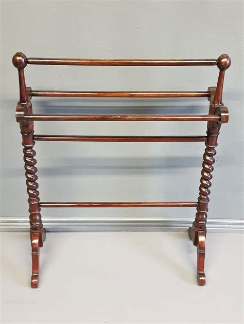Victorian Mahogany Towel Rail Antiques Atlas
