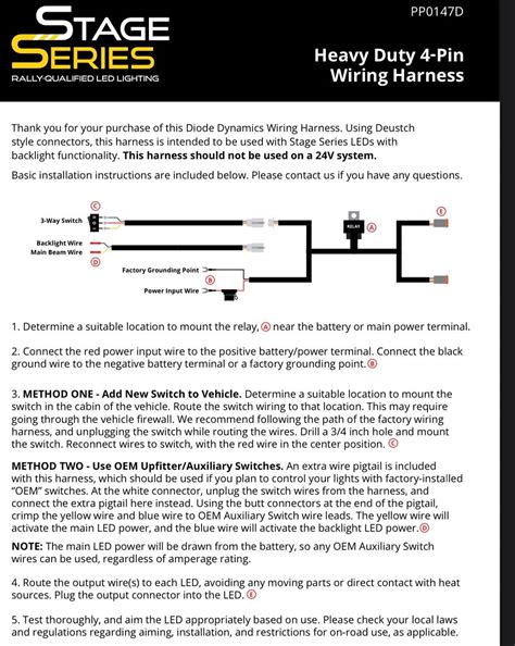 Diode Dynamics Backlight Wiring Question 2021 Ford Bronco Sport