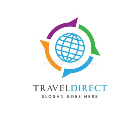 Compass Wind Rose Travel Adventure Direction Navigation Logo Design