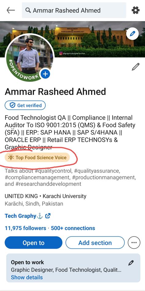 Ammar Rasheed Ahmed On Linkedin Foodscience Foodandbeverageindustry