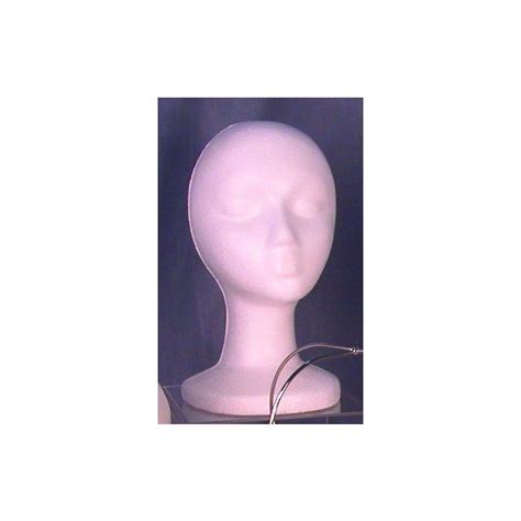 Styrofoam Female Head Form
