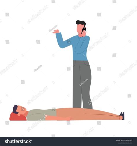 First Aid Procedures Emergency Paramedic Workers Stock Vector Royalty