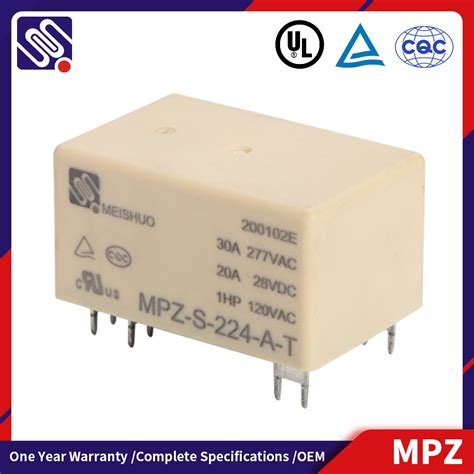 Meishuo Cheap Price Mpz S 224 A T Electromagnetic 12 Volt 30 Relay